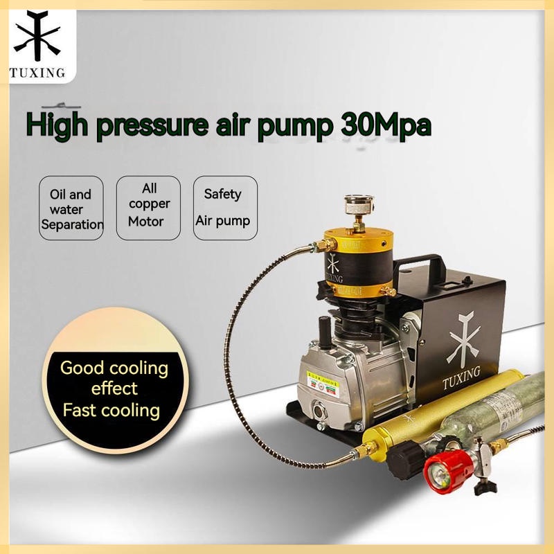 TUXING PCP Air Compressor 4500Psi 300Bar 30Mpa Adjustable Pressure High ...