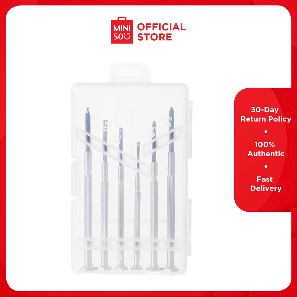 MINISO Precision Screwdriver Set 6 pcs | Shopee Philippines