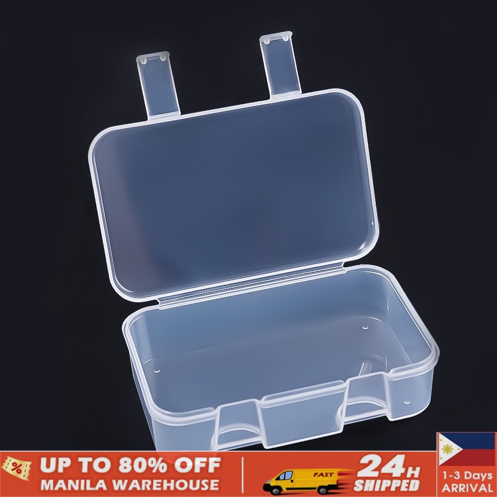 Plastic Transparent Storage Box for Jewelry Container DIY Crafts ...