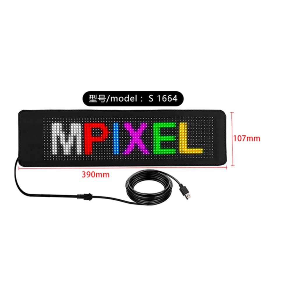 DIY Multiple Languages LED Screen Sign Bluetooth APP Control Scrolling ...