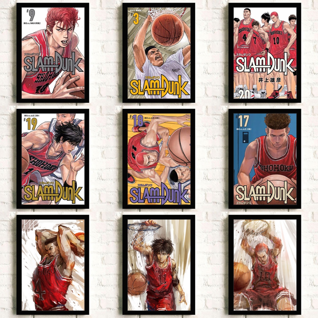 Japan Anime SLAM DUNK Picture Art Home Decor Quality Cartoon Canvas ...