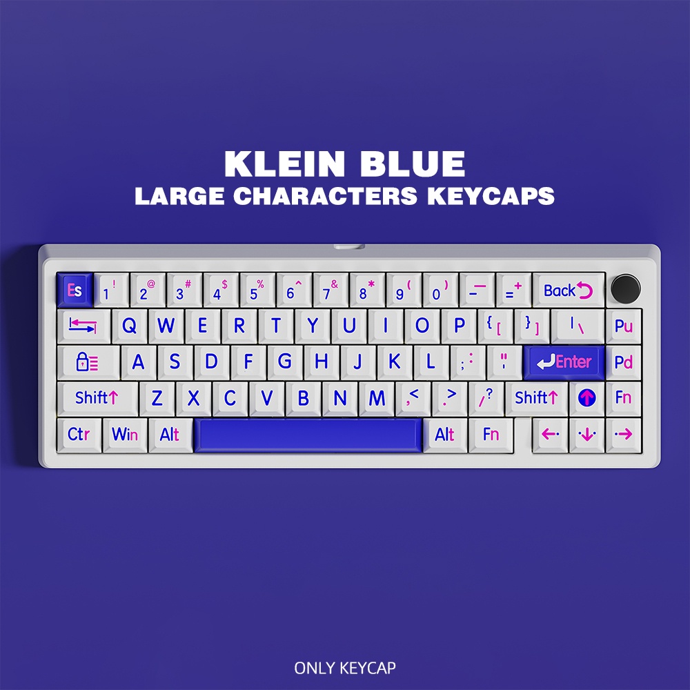 Klein Blue 125Keys/Set Keycaps PBT Cherry Profile DIY Custom for ...