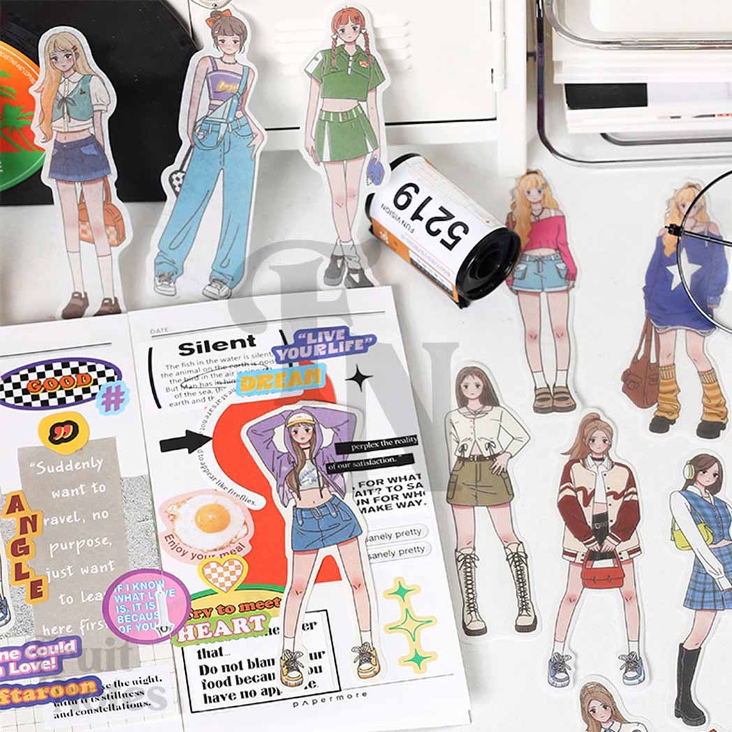 ST137 30pcs Beautiful Girl Sticker Pack | Shopee Philippines