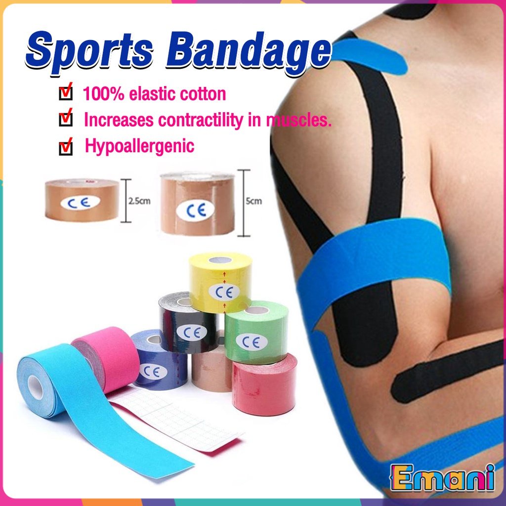 5cm*5m Kinesiology Tape Athletic Recovery Elastic Tape Muscle Pain ...
