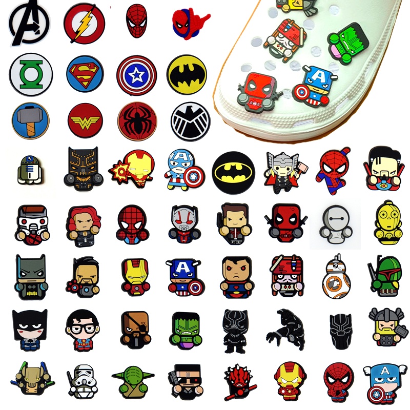 Crocs Jibbitz Pendant Button Pins Hero DIY Shoes Charm Button | Shopee ...