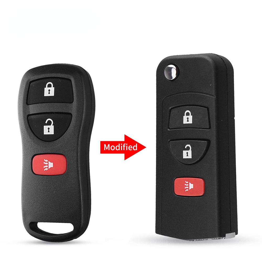 3-button foldable key case remote control for Nissan Infiniti Xterra ...