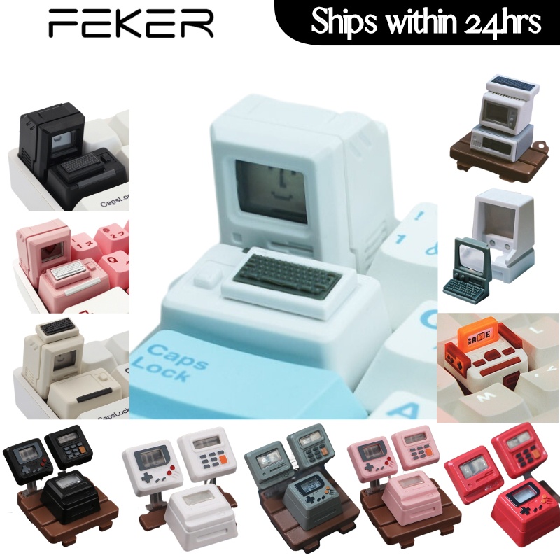 FEKER K-04 Custom Keycaps Cherry Profile Backlit DIY Retro Style for MX ...