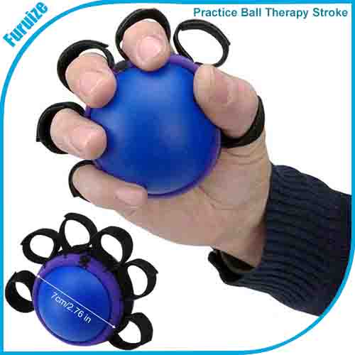 Hand Grip Finger Practice Ball Therapy Stroke Anti-Spasticity Squeeze ...
