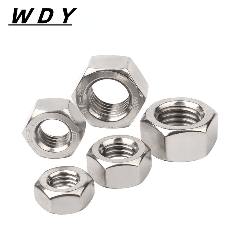 [WDY] A2-70 304 Stainless Steel Hex Nut Nut M1.6/M2/M2.5/M3/M4/M5/M6/M8/M10/M12~M20 | Shopee ...