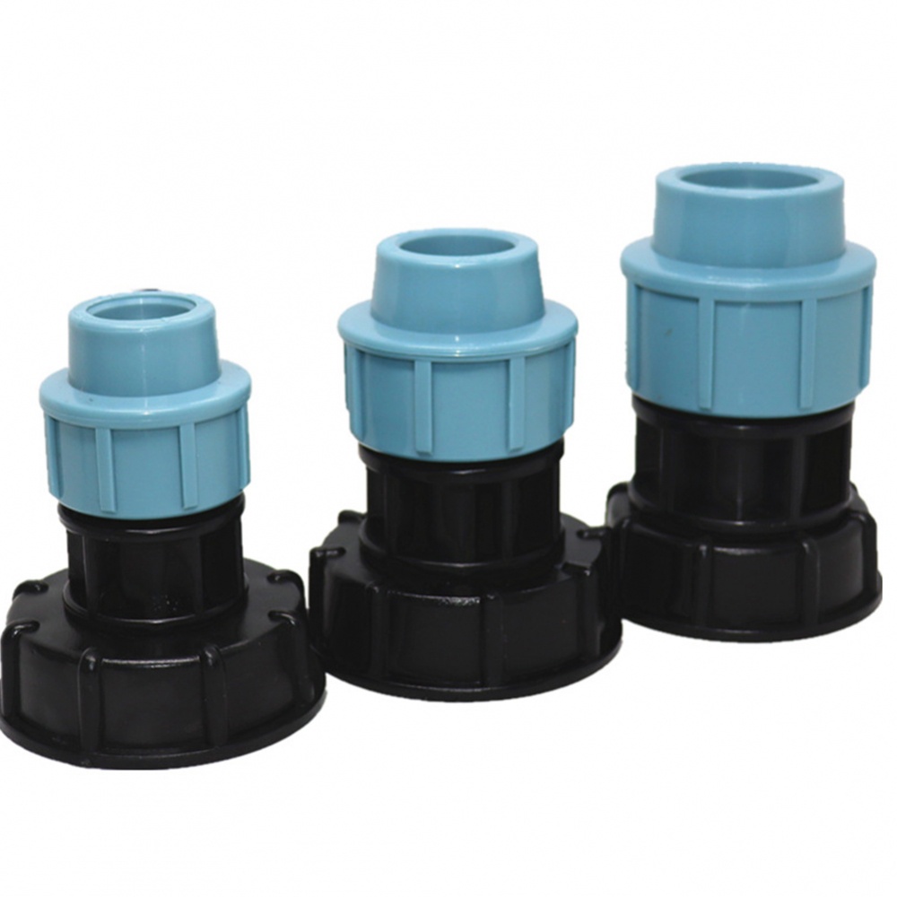 S60X6 Threaded Plastic IBC Tank Adapter for MDPE Straight Fitting 20/25 ...