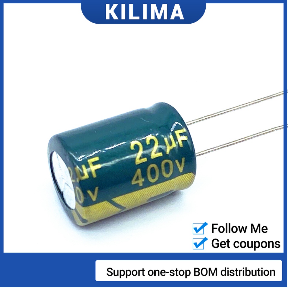 10Pcs High Frequency Low ESR Aluminum Capacitor 400V 22UF 10x17mm 13x21mm | Shopee Philippines