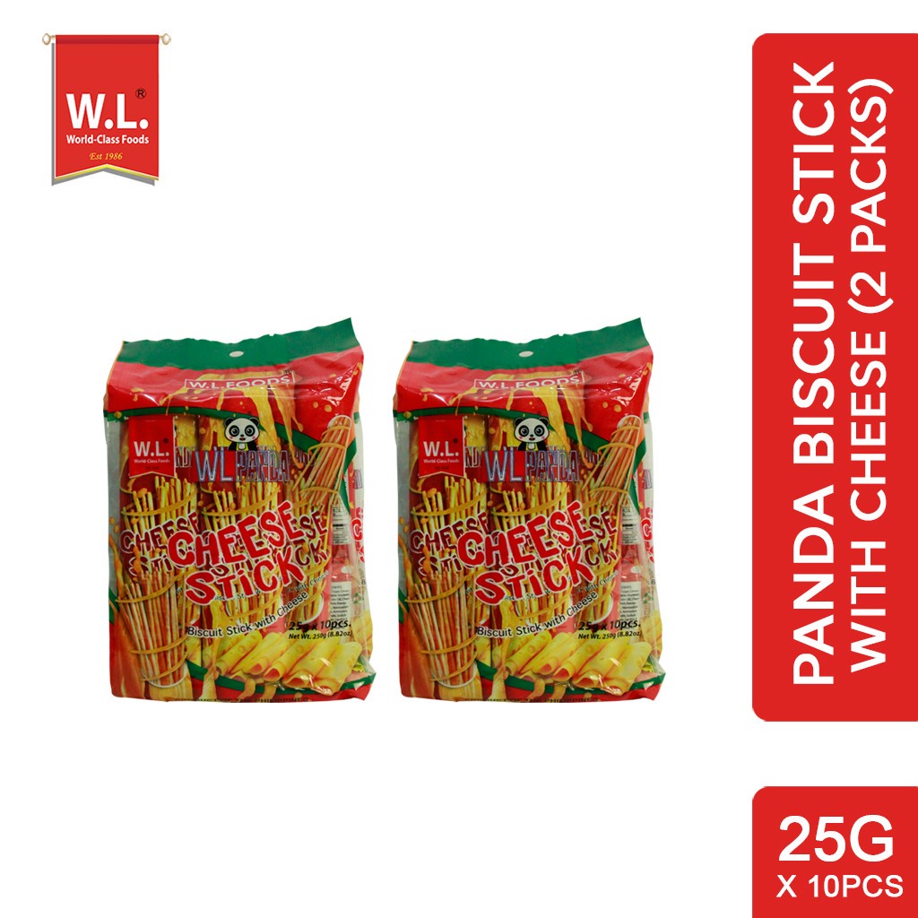 WL FOODS Panda Biscuits Stick with Cheese 25g x 2's | Shopee Philippines