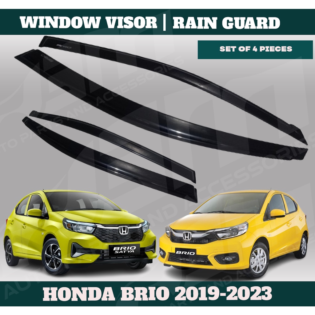 Honda BRIO 2019-2023 Rain Guard Door Visor | Shopee Philippines