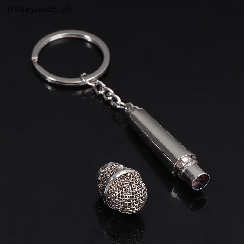 # JTPH # Simulation microphone keychain creative gift personalized car ...