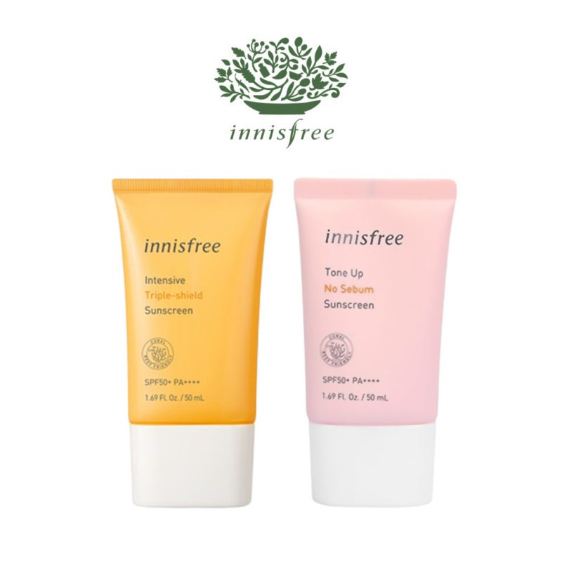 Innisfree Intensive Triple Shield Sunscreen/Tone Up No Sebum Sunscreen Sunblock Cream Skincare ...