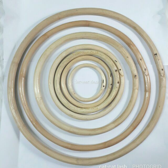 Yantok rattan Wood ring for dreamcatcher or deisgn or hullahoop ...
