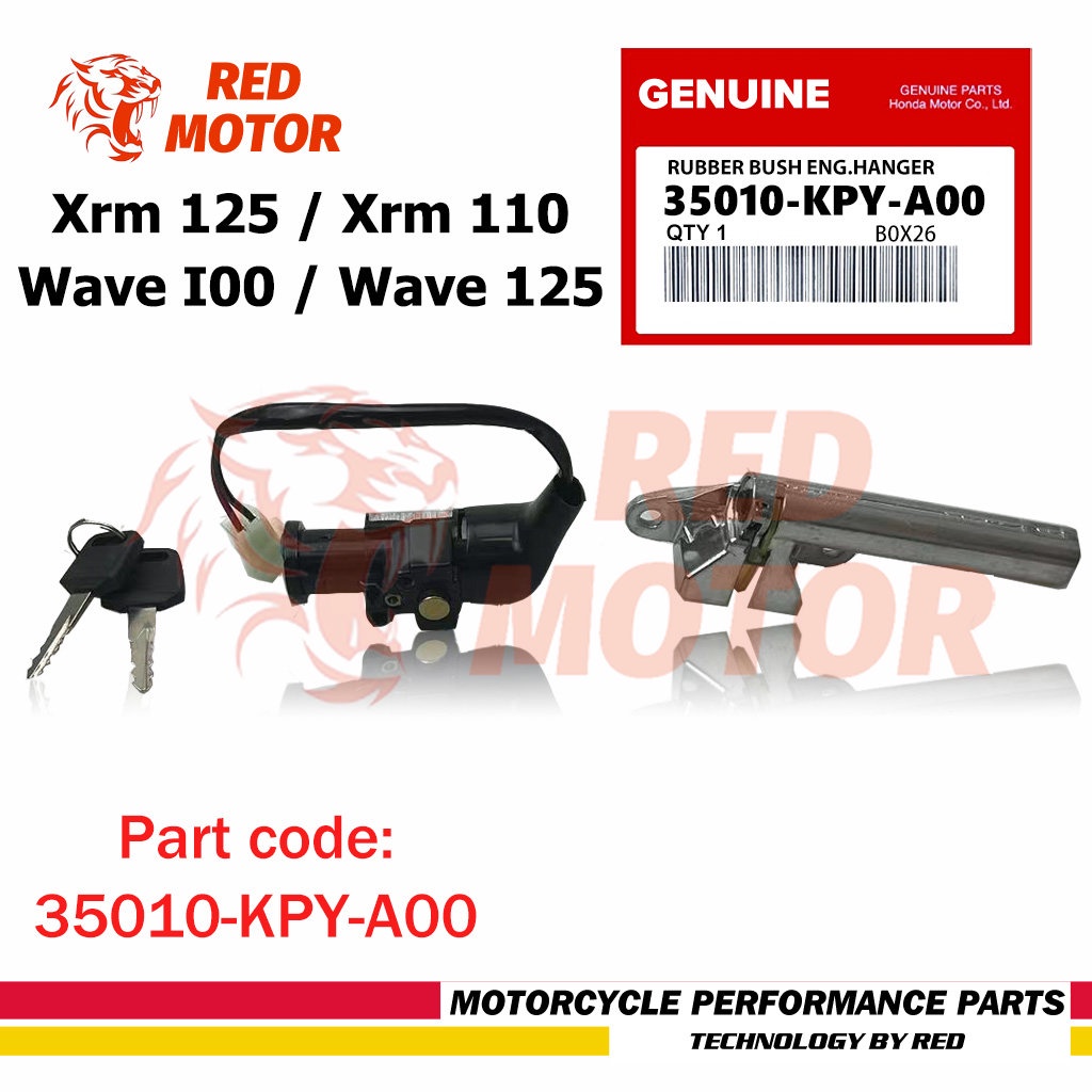 (35010-KPY-A00)Ignition Switch Set/Key Set for Xrm 125 / Xrm110/Wave ...