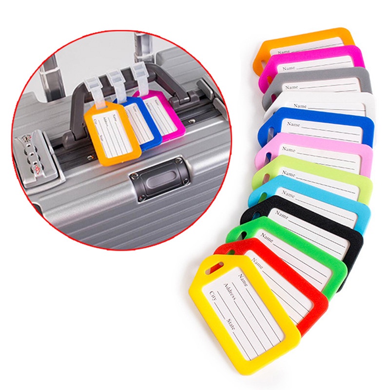10pcs travel luggage Tag Suitcase Baggage Tags Mixproof Boarding Tag ...