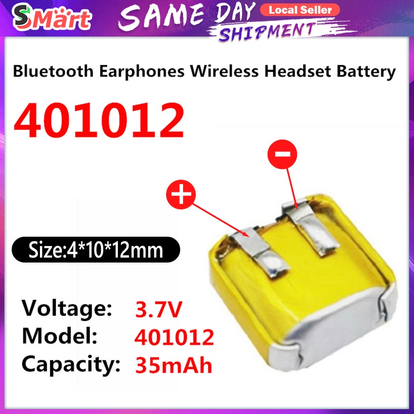 【In Stock】3.7V 30mah 401012 Lithium Polymer Rechargeable Battery For ...