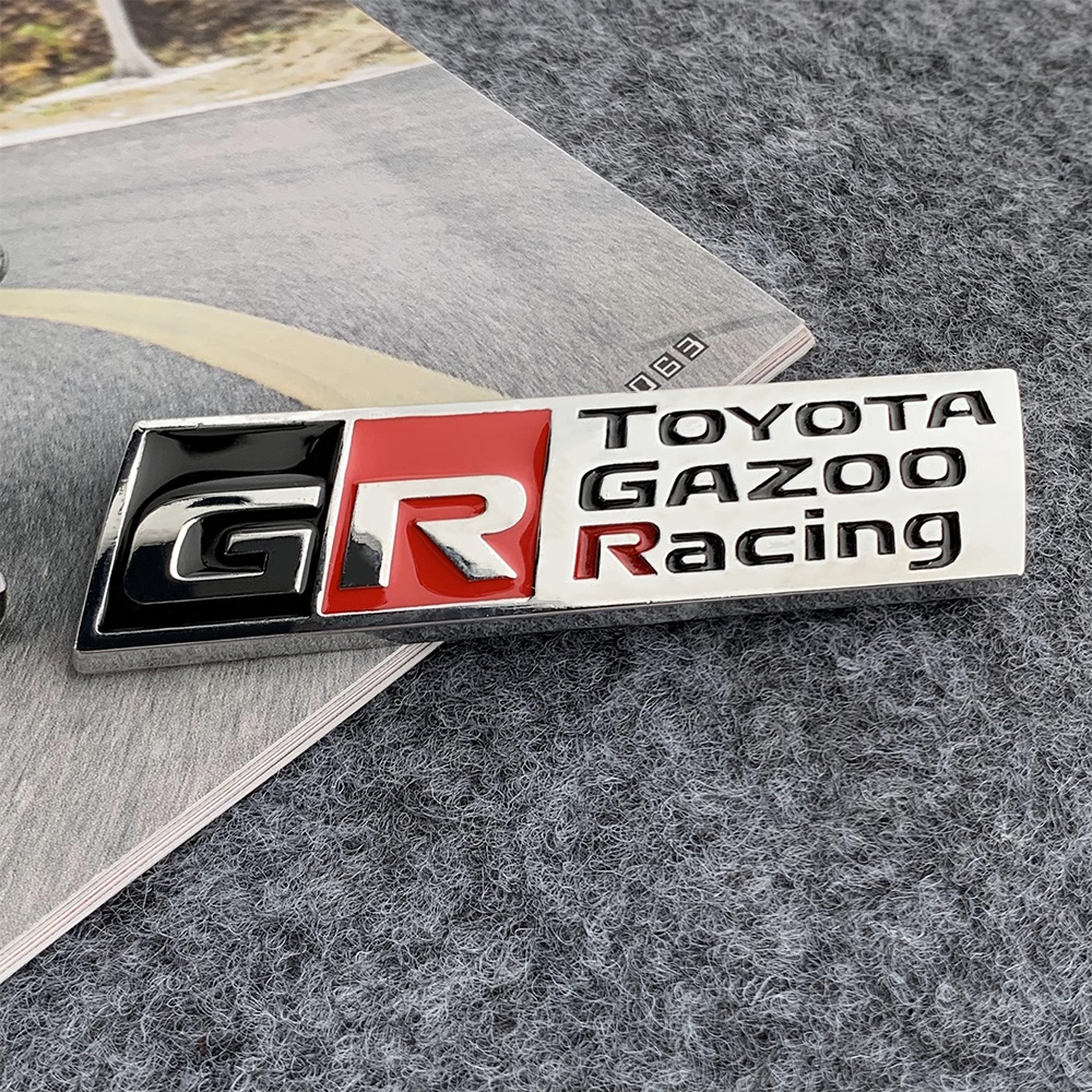 TOYOTA Gazoo Racing GR SPORT Metal Logo Car Emblem Sticker Badge Decals ...