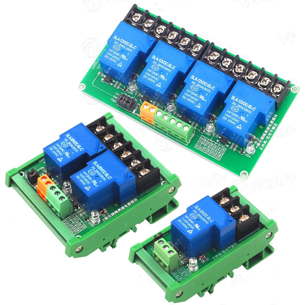 1/2/4 Channel Relay Module High Current with Optocoupler Isolation High ...