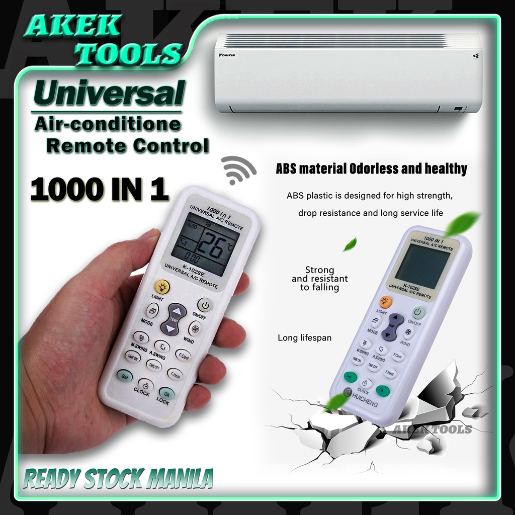 1000 In 1 Infrared Universal A C Remote Control Lcd Air Condition