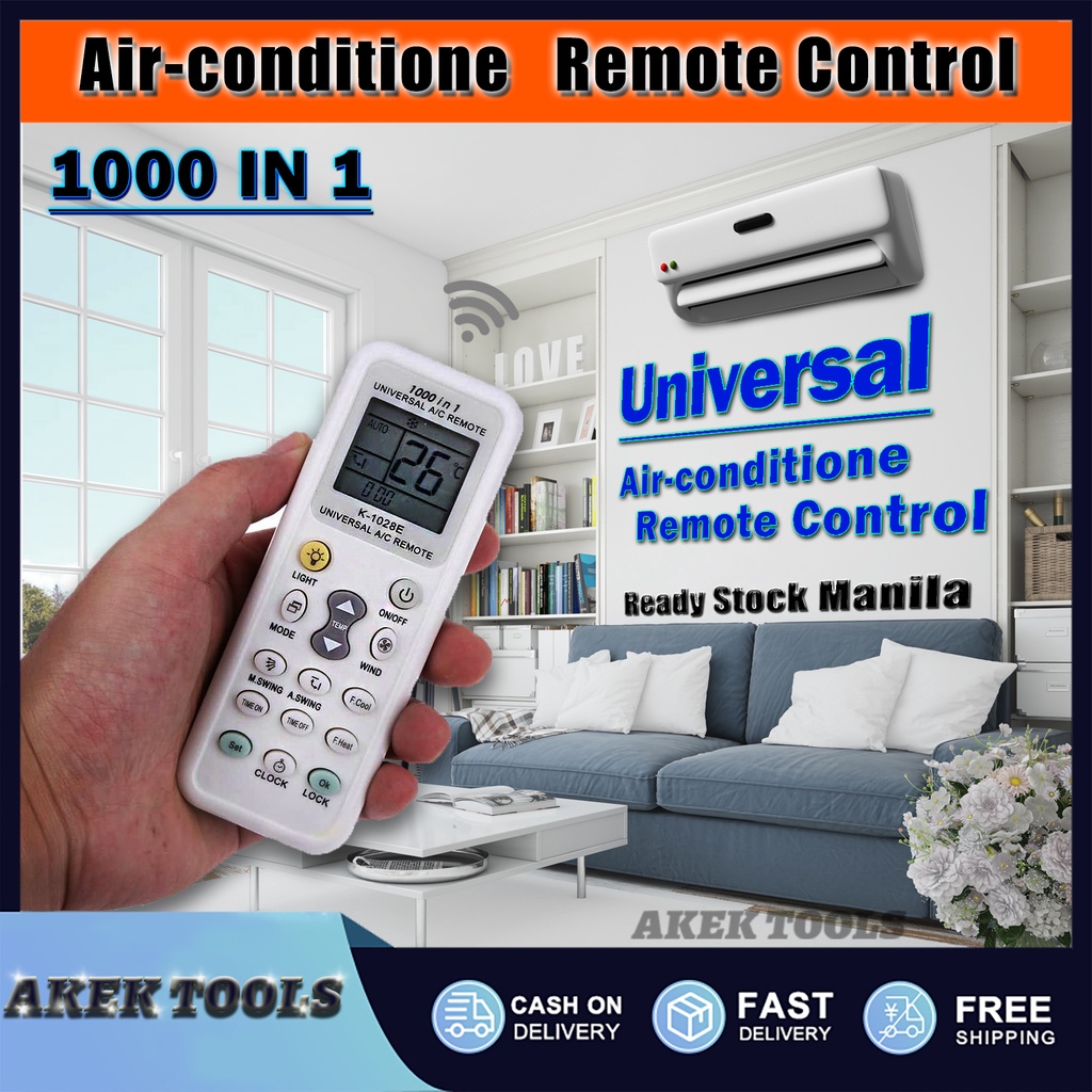 1000 in1 Universal Wireless Remote Control AC AIRCON Digital LCD Remote ...