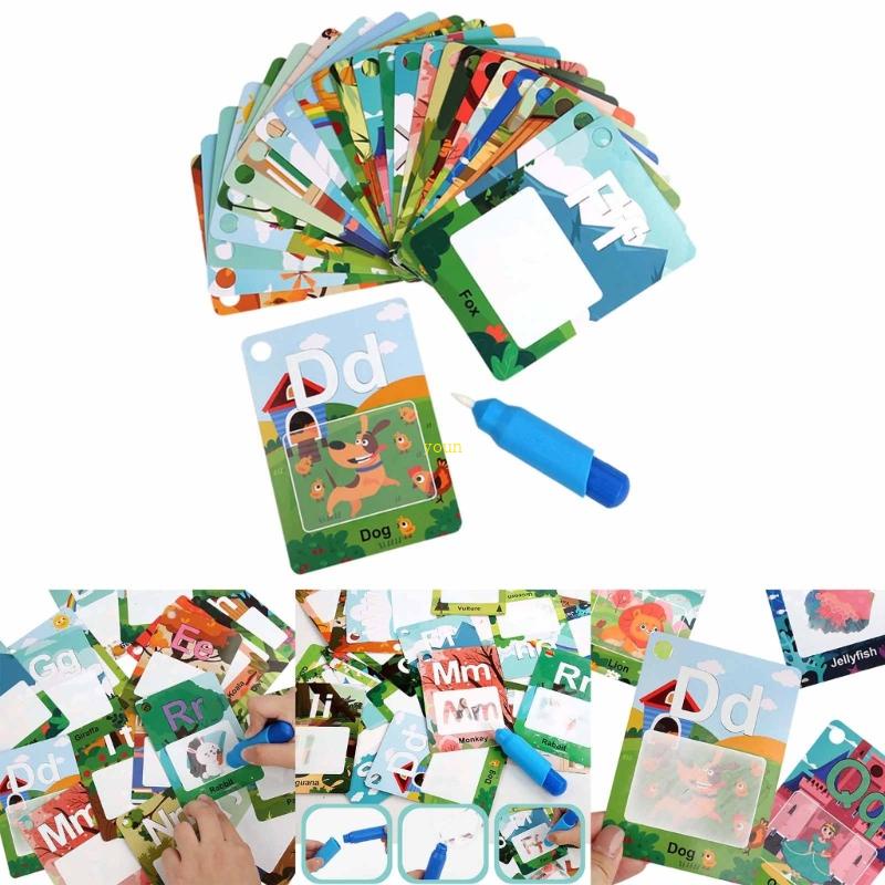 youn Educational Alphabets Water Cards for Kids Reusable Mess Free ...