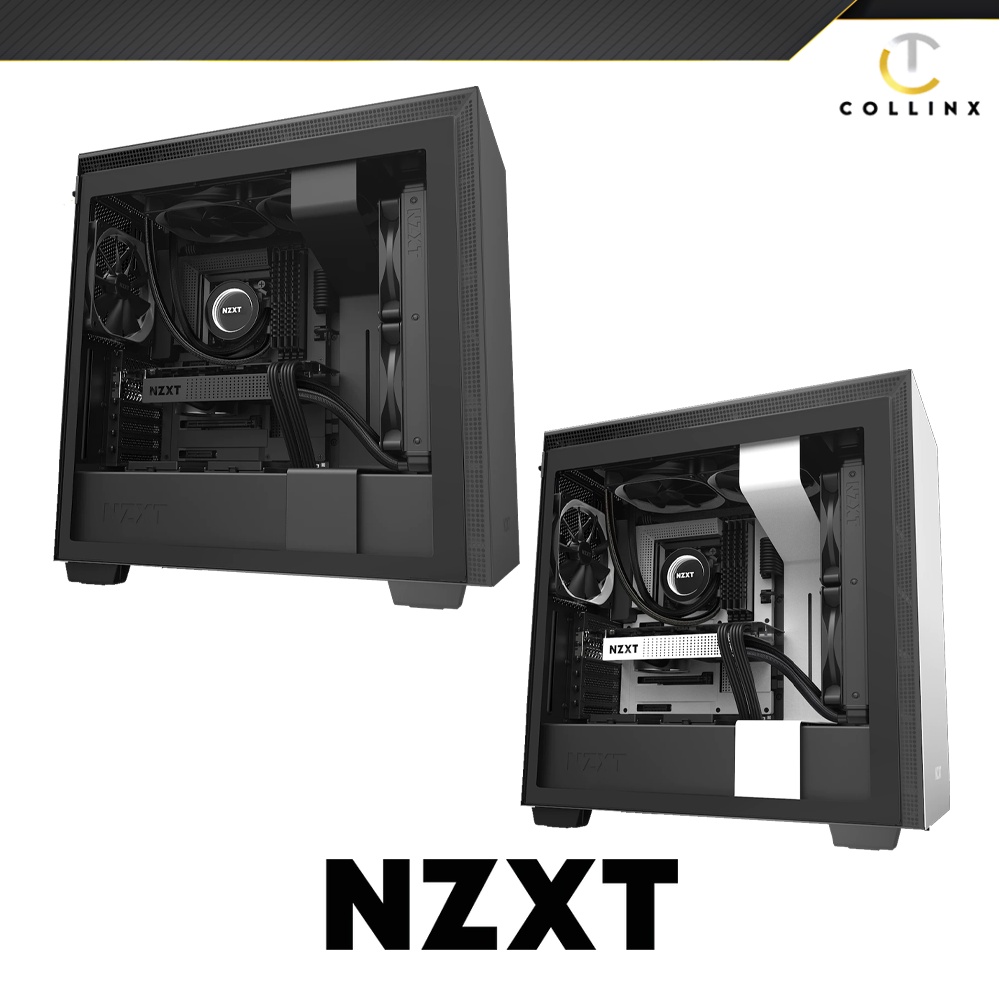NZXT H710 Black/White | USB 3.2 Gen2-Compatible USB-C Connector on ...