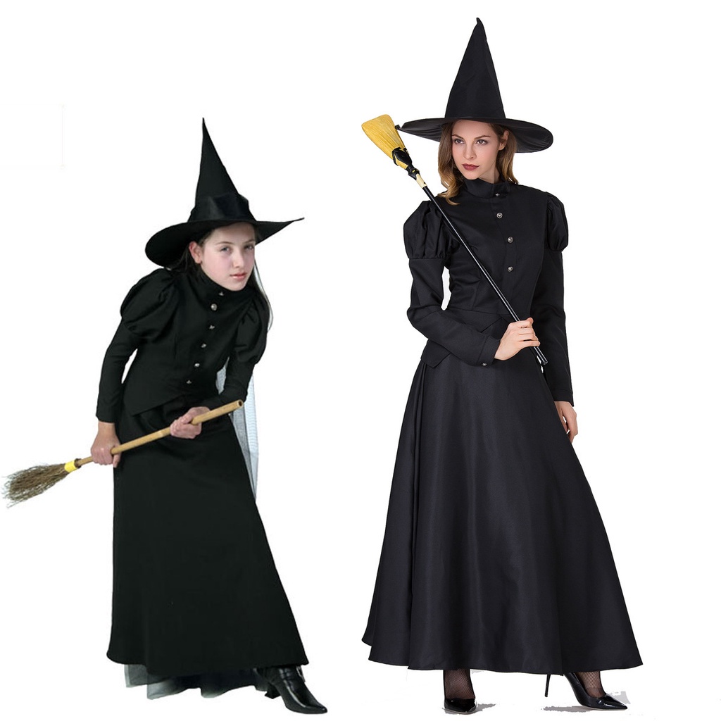 Christmas Costume Parent-Child Costume Witch Witch Costume Role-Playing ...