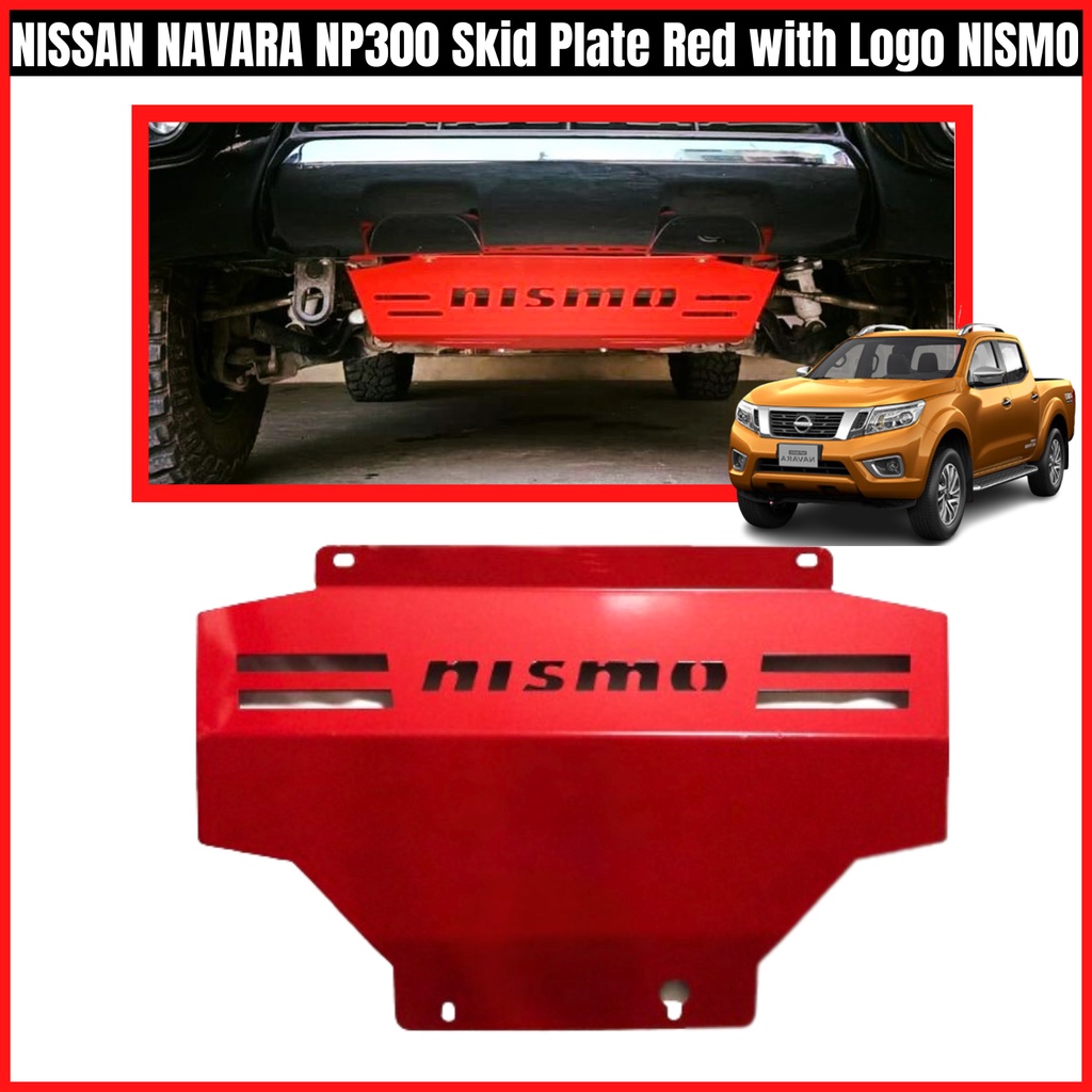 NISSAN NAVARA NP300 2015-2021 Skid Plate Red with NISMO Logo 2015 2016 ...