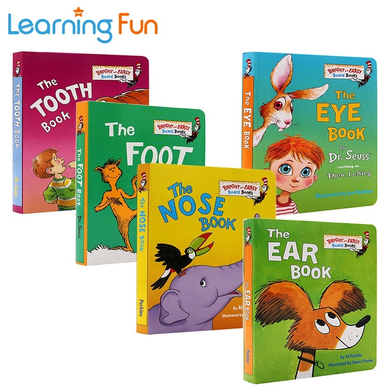 5Books The Foot Book Ear Eye Nose Tooth Dr.Seuss English Picture Book ...