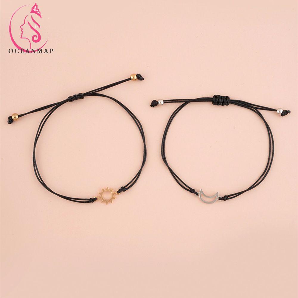 OCEANMAP Bohemian Braided Hand Ropes Men Boyfriend Fashion Jewelry ...