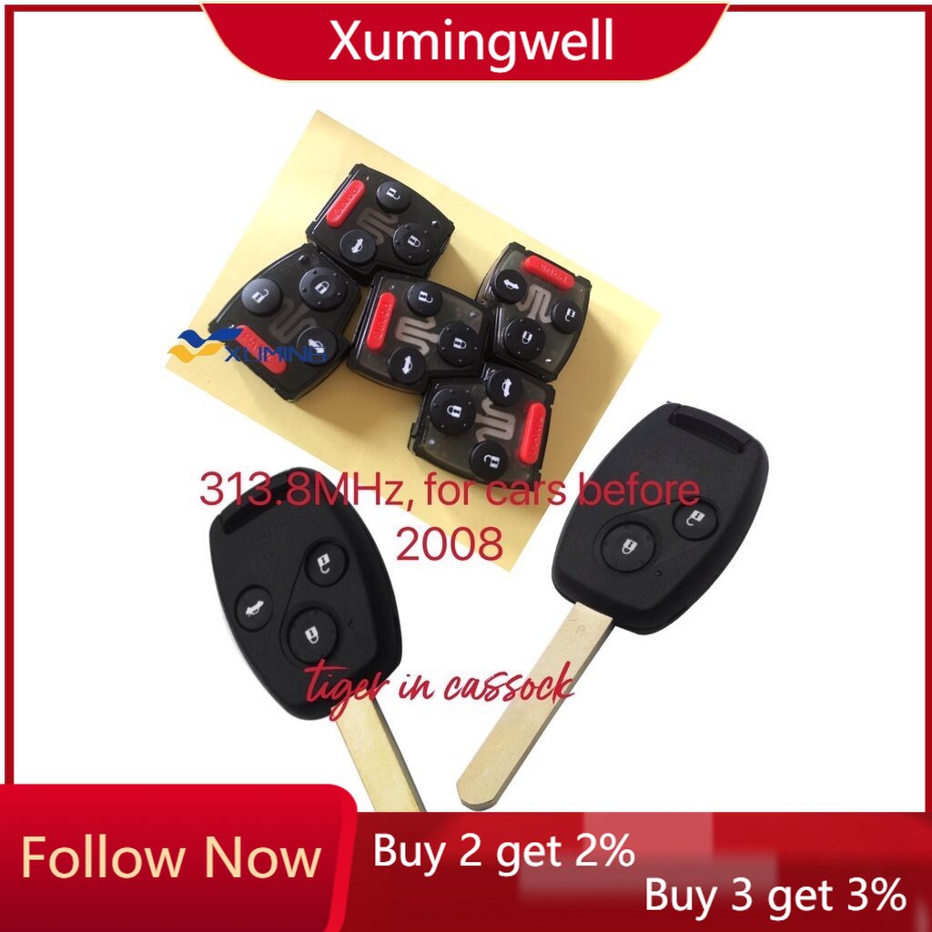 Honda remote control key (313.8 MHz,without ignition chip) for dupli ...