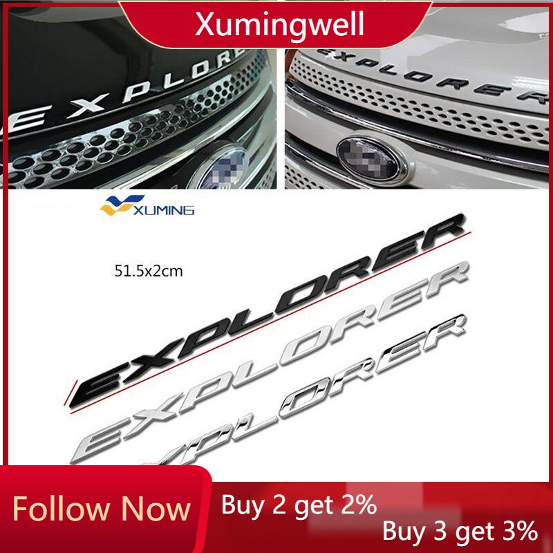 Ford Explorer 2011-2018 Graphite Hood Letters Emblem Sticker | Shopee ...