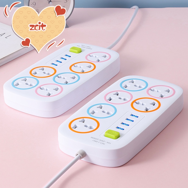 Extension Cord with USB Port Power Strip High-power Multi-switch Socket ...