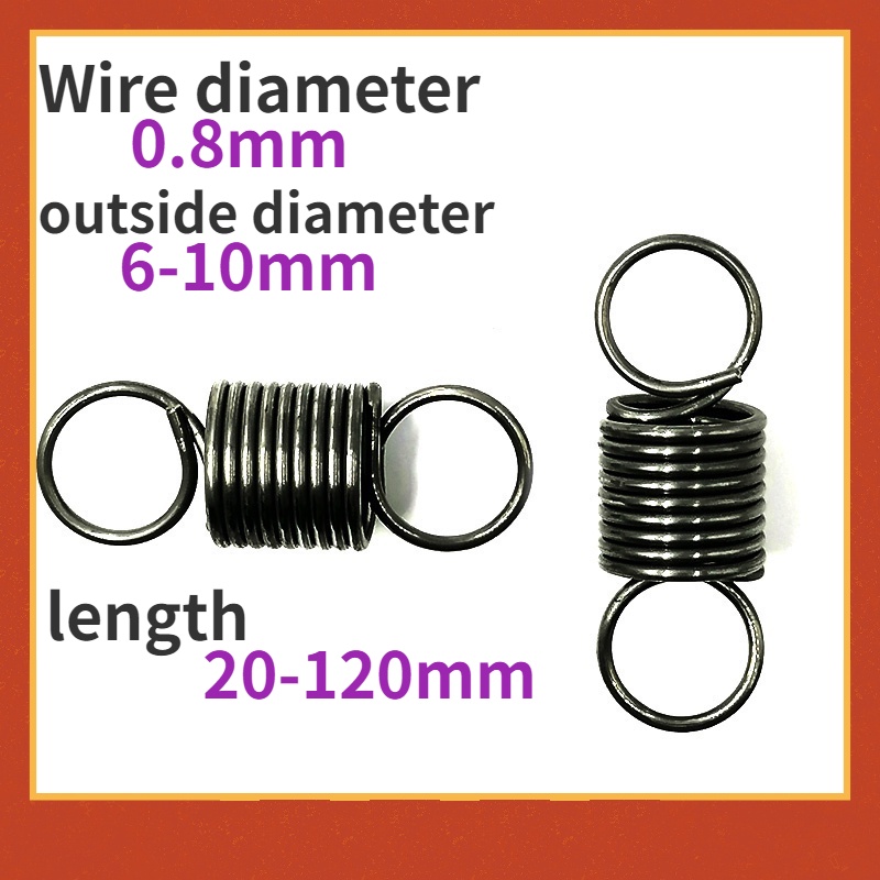 Wire diameter 0.8mm spring steel tension spring tension spring tension ...