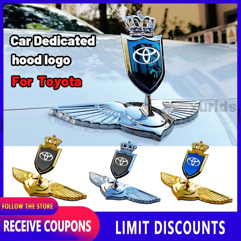 High quality Modified Metal 3D Standing Car Front Hood Emblem Sticker ...