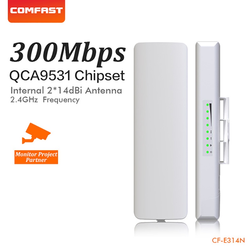 COMFAST 300Mbps High Power Wireless WIFI Bridge Outdoor Coverage Signal ...