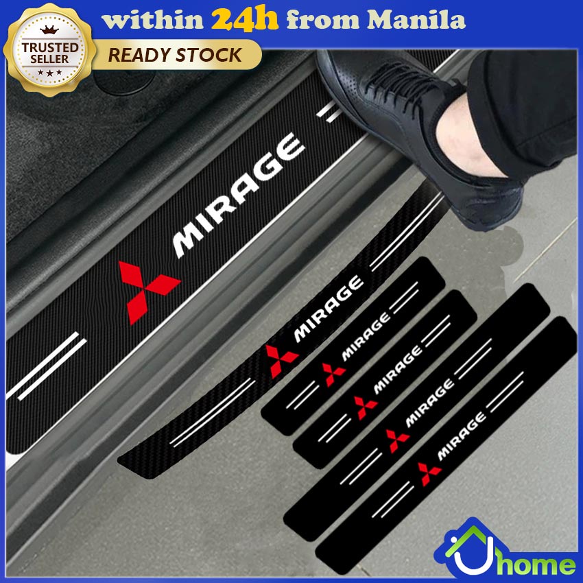 【SOYACAR】Mitsubishi Mirage Car Carbon Fiber Car Sticker Paste Strip ...