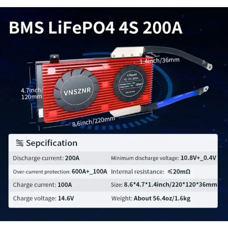 DALY BMS for Lifepo4 battery 4s 12v 60A, 80A, 100A, 200A | Shopee Philippines