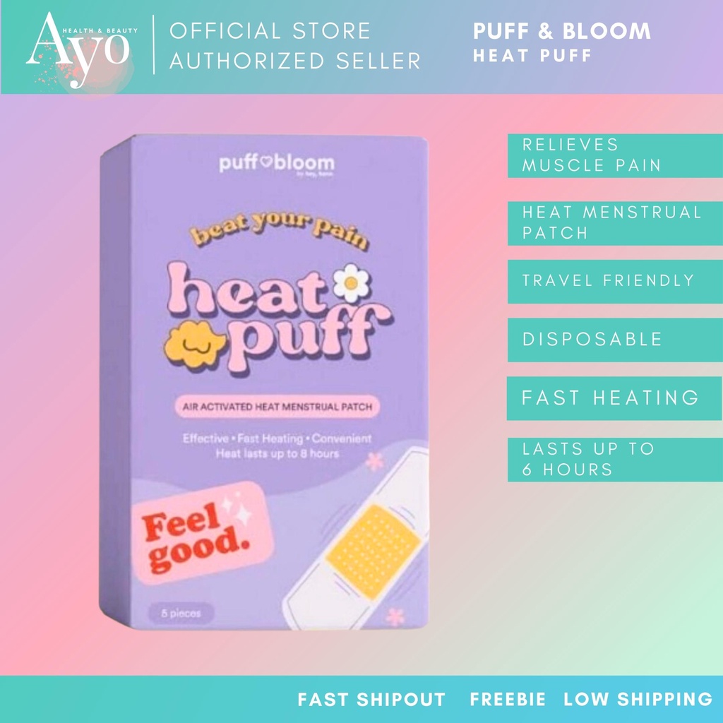 Heat Puff by Puff and Bloom Air Activated Heat Menstrual Patch | Shopee ...