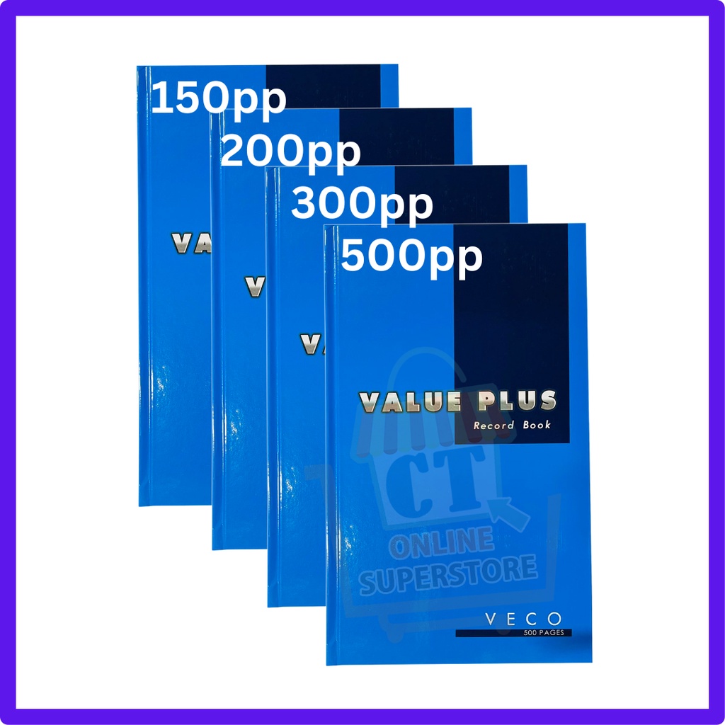 Veco Value Plus Record Book Blue | Shopee Philippines