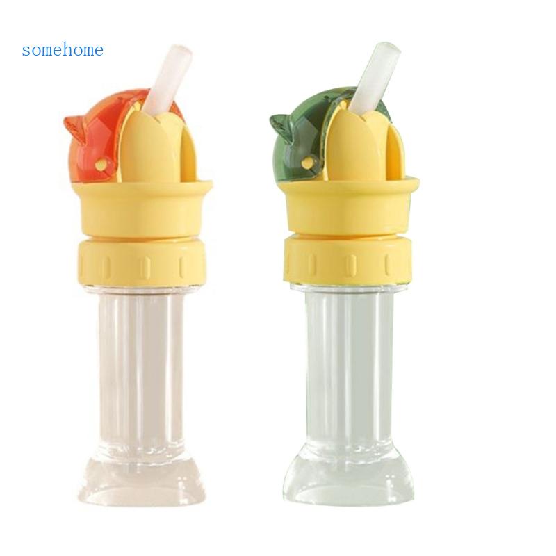 SOME Bottle Transition Turn Cap Kids Straw Sippys Lid Anti-Spill ...