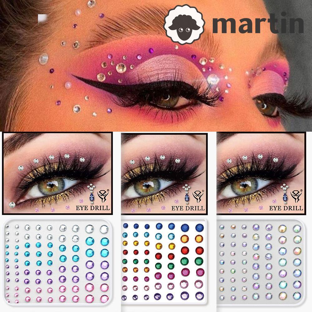 MARTIN Face Body Colored Rhinestone 3D Fashion Party DIY Diamond ...