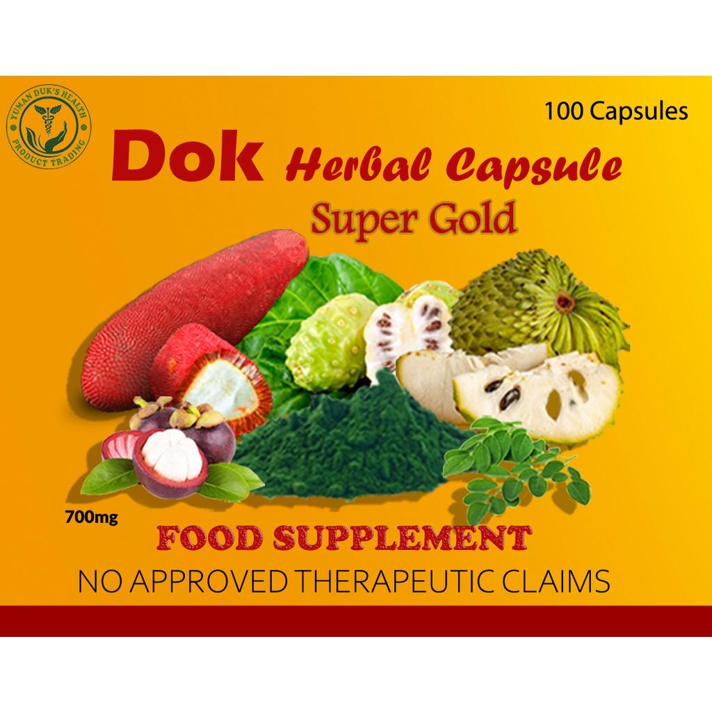 Dok Herbal Capsule Super Gold 700mg | Shopee Philippines