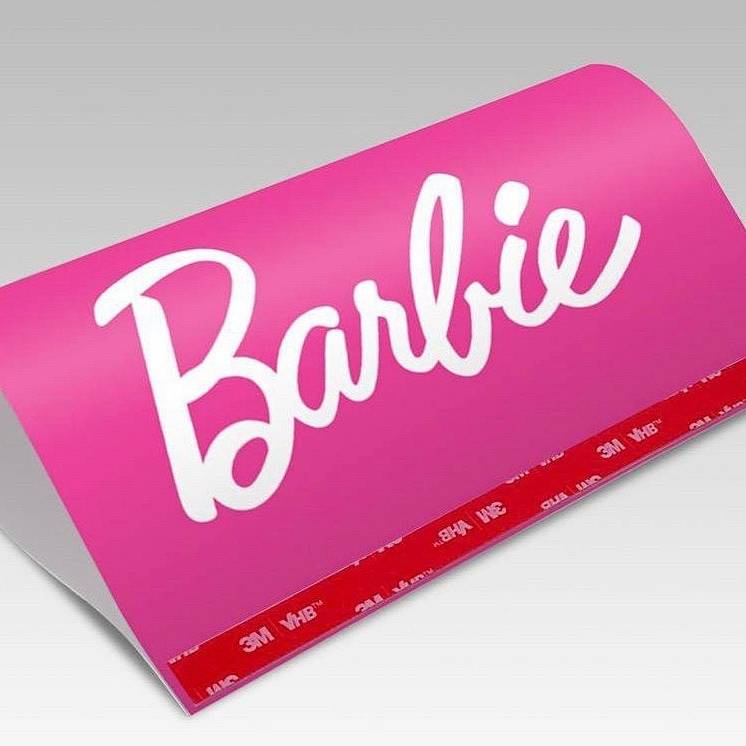Barbie Doll Car Exterior Decoration Sewn-in Label Stick Label Car Sewn ...
