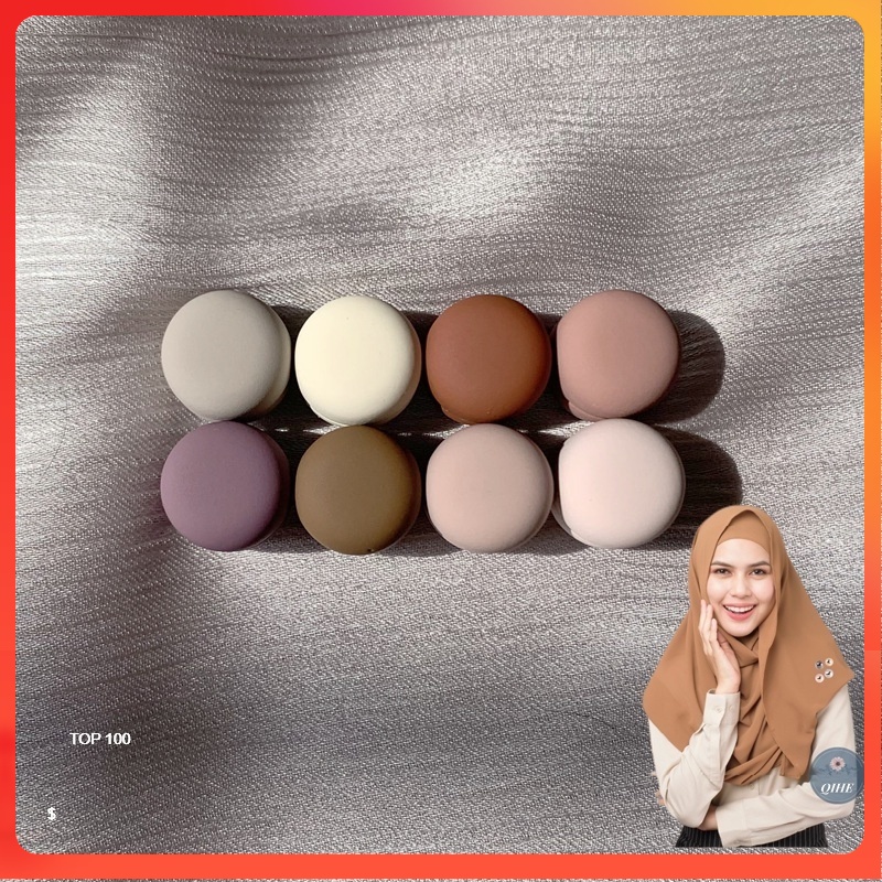 Matte Metal Pin Tudung Magnet Non-slip Muslim Women Magnetic Hijab ...
