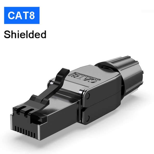 ZoeRax Cat8 Cat7 Cat6a Connectors RJ45 Tool Free Industrial Ethernet ...