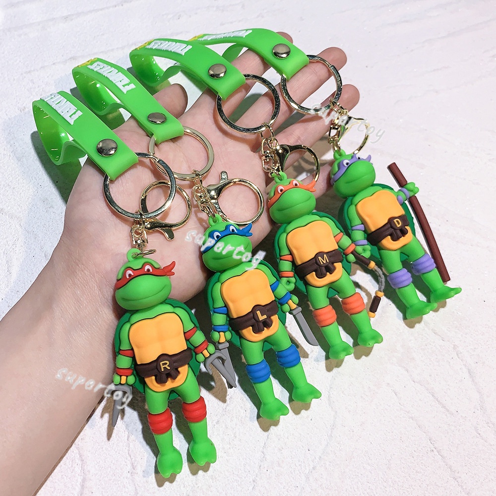 Keychain Teenage Mutant Ninja Turtles Michelangelo Leonardo Raphael ...